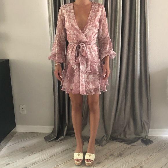 Hello Molly | Dresses | Hello Molly Wrap Ruffle Dress | Poshmark